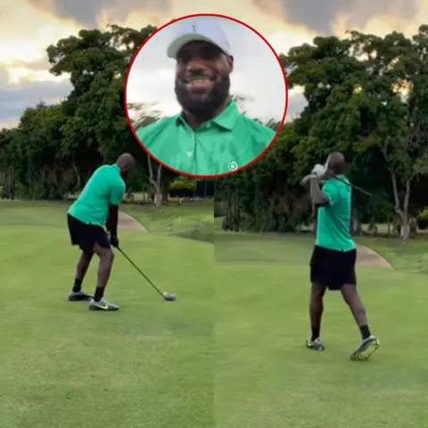LeBron James cambia la cancha por el golf en RD - La Verdad